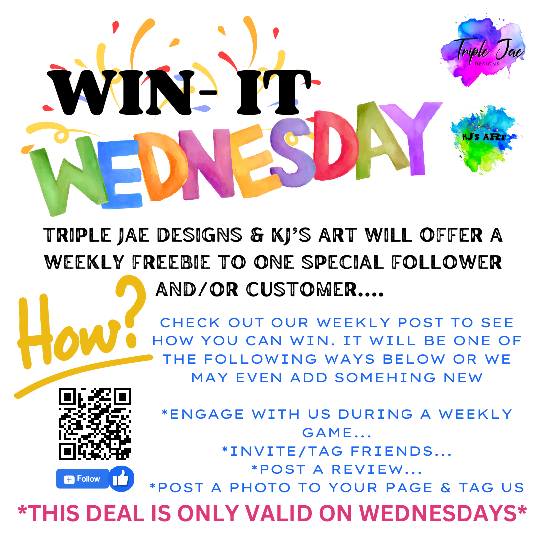 Win- It Wednesday – Triple Jae Designs, LLC